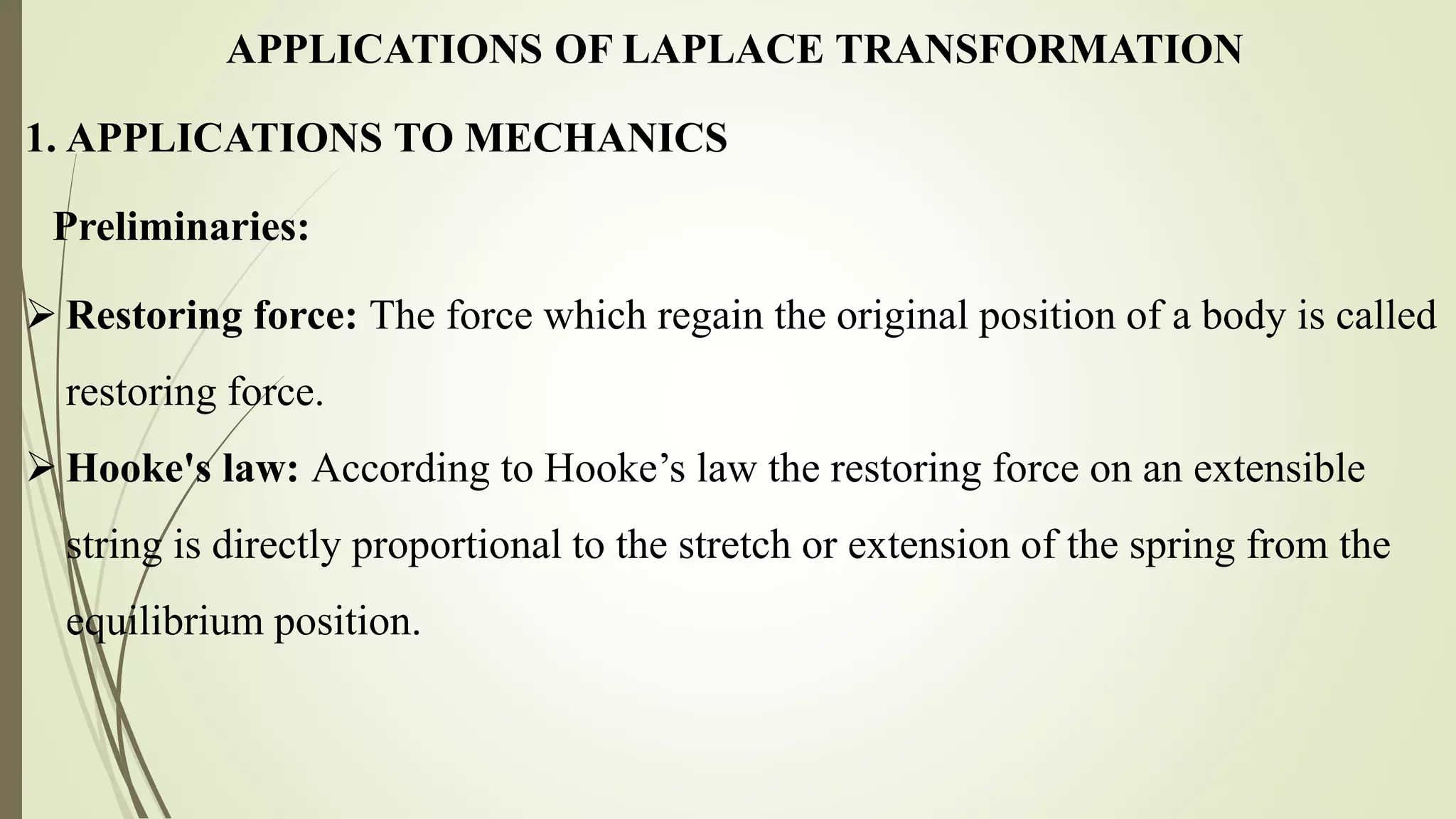 Laplace transformation | PPT