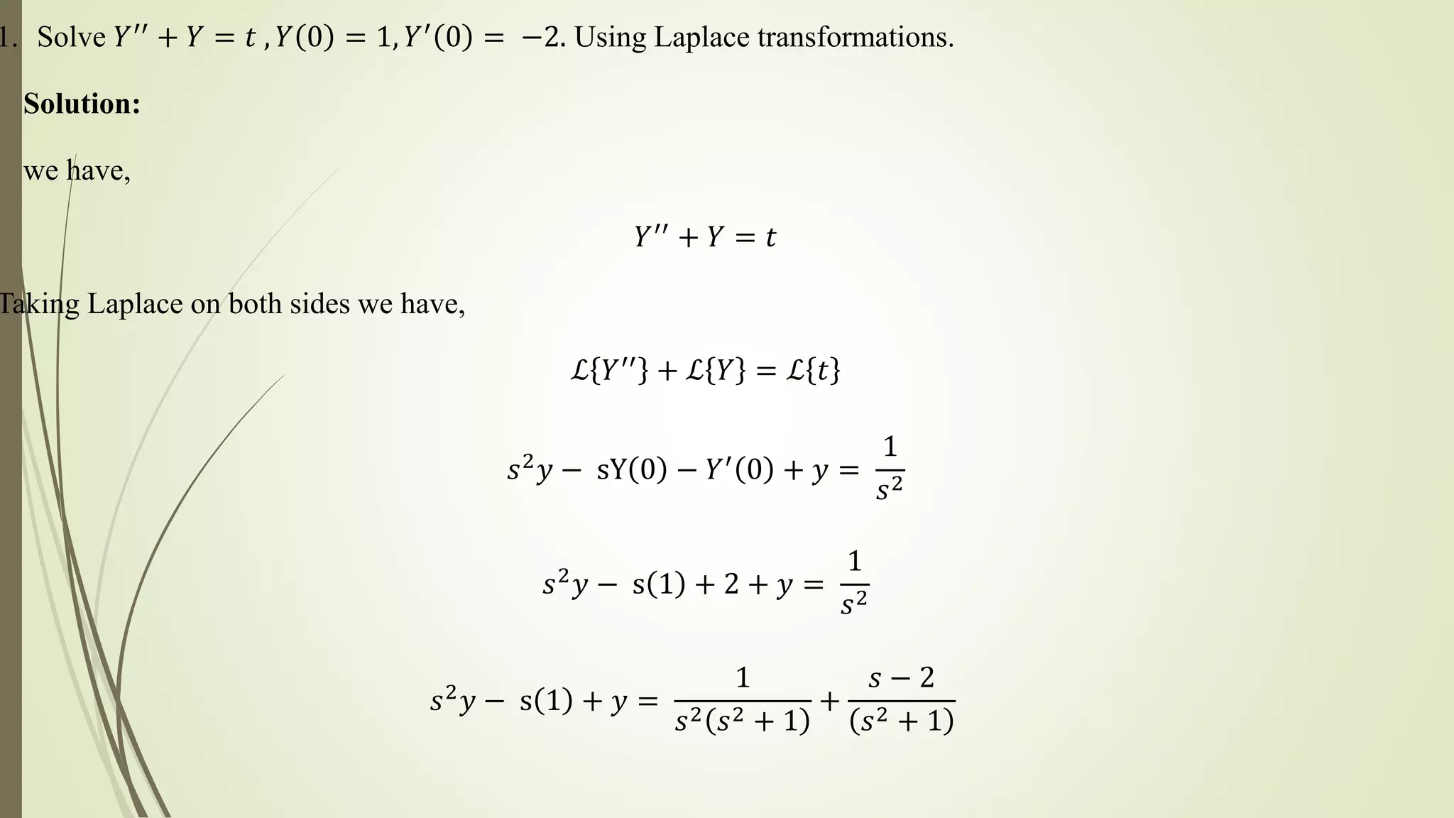 Laplace transformation | PPT