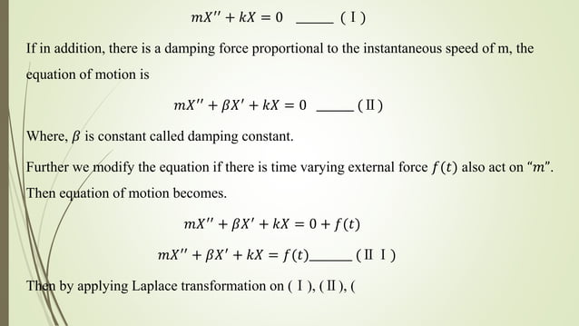 Laplace transformation | PPT