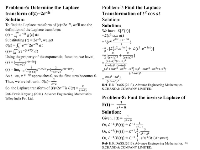 Laplace transformation and use case of Laplace Transformation in The Engineering Field | PPTX