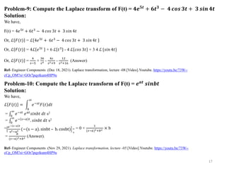 Laplace transformation and use case of Laplace Transformation in The ...