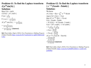 Laplace transformation and use case of Laplace Transformation in The ...