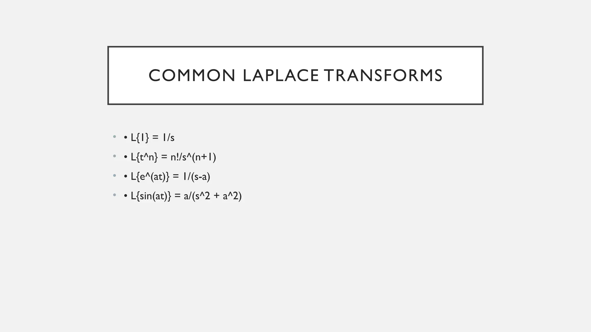 Laplace Transformations Pptx