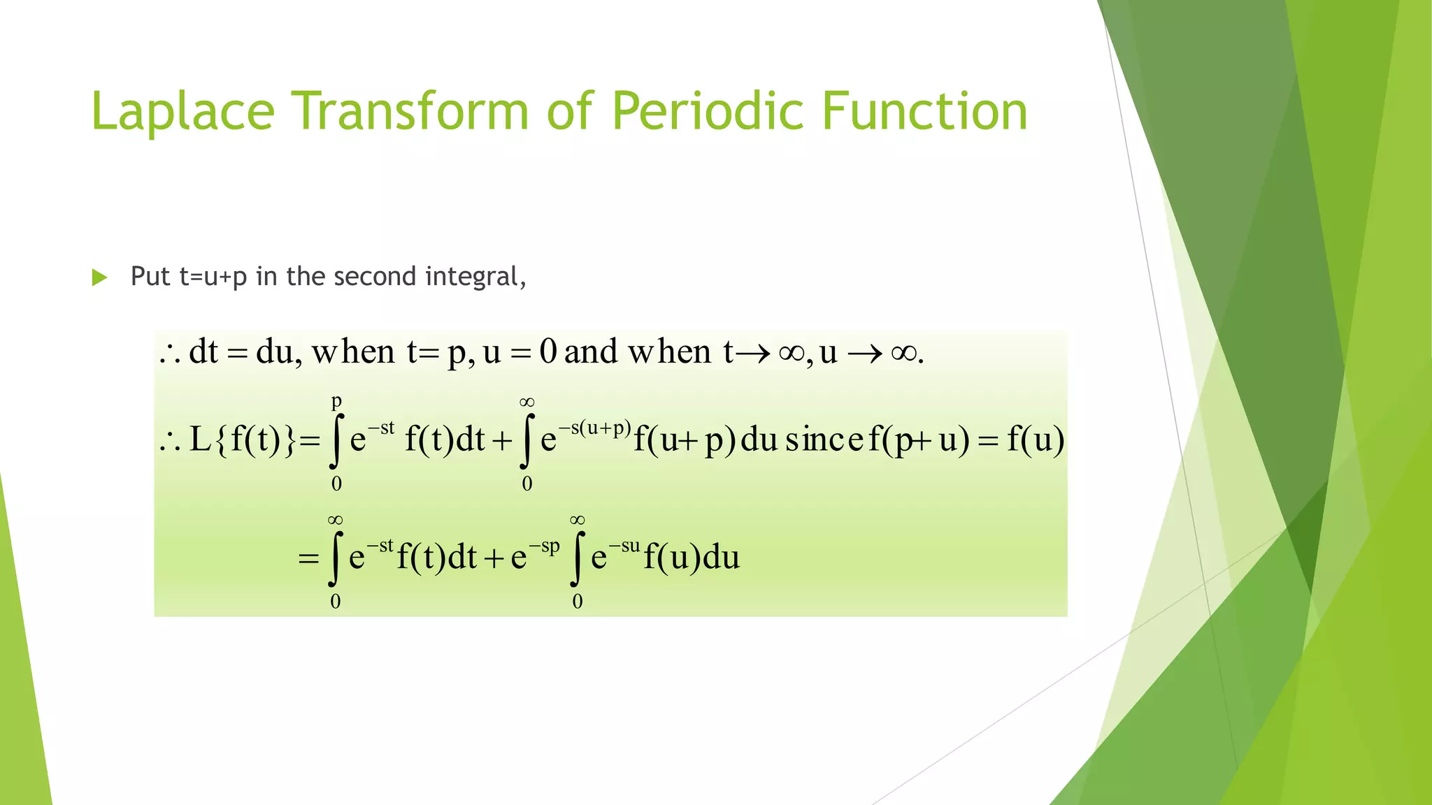 Laplace Transform of Periodic Function | PPTX