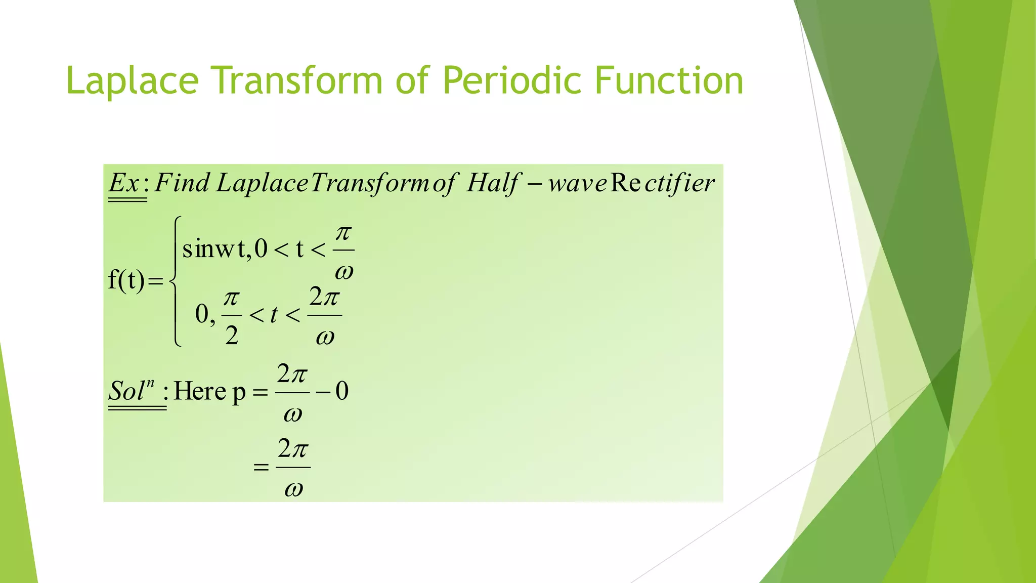 Laplace Transform of Periodic Function | PPTX