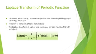 Laplace Transform of Periodic Function | PPTX