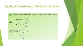 Laplace Transform of Periodic Function | PPTX