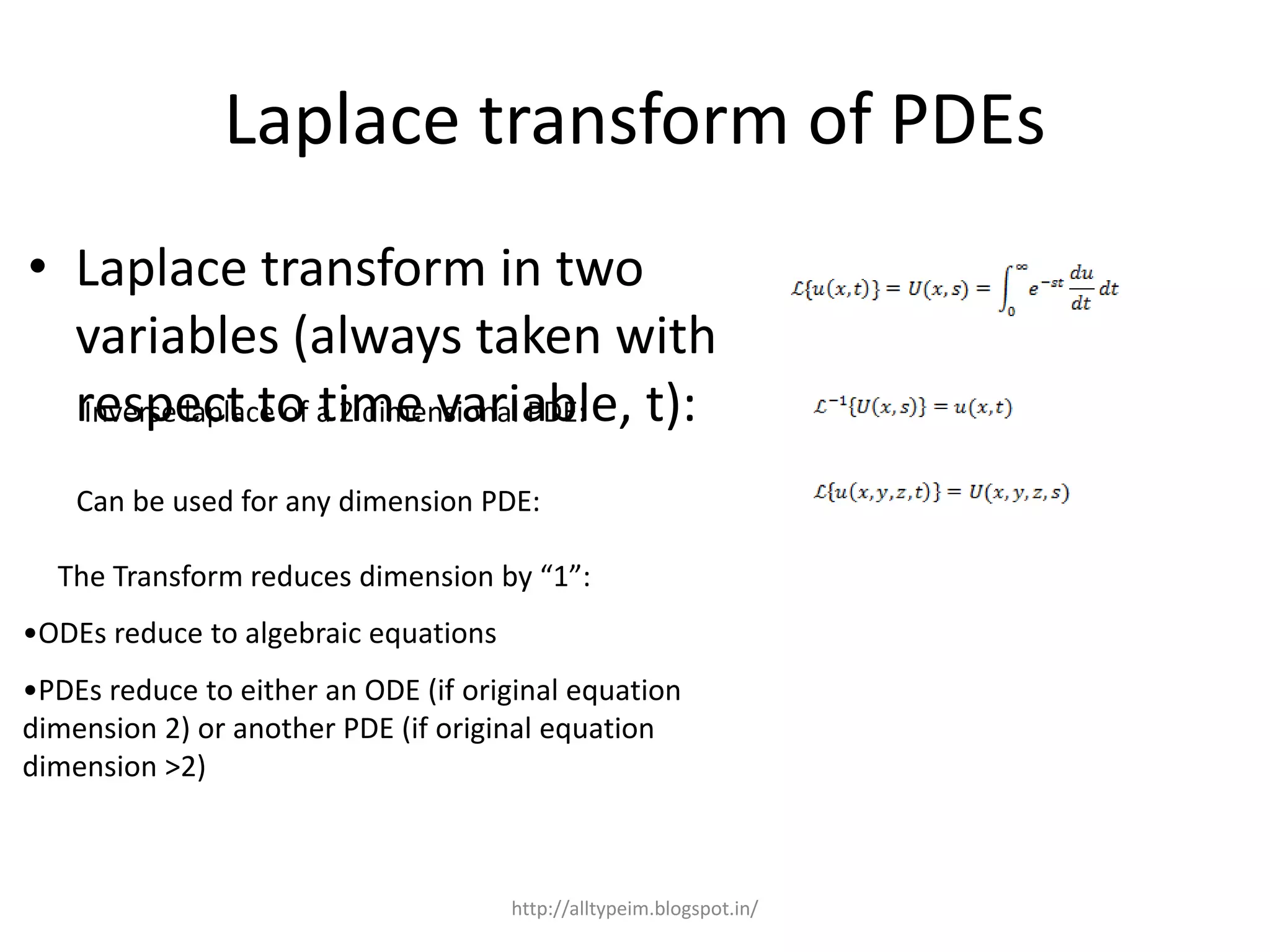 Laplace transforms | PPTX