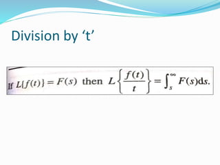 Laplace transforms | PPTX
