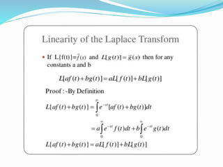 Laplace transforms | PPTX