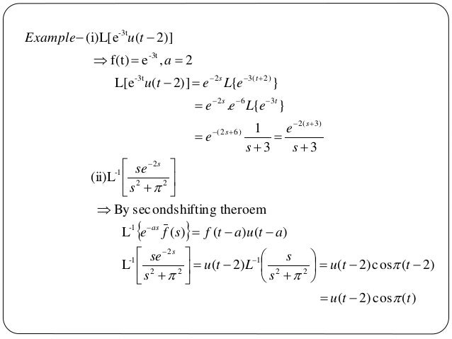 Laplace transforms