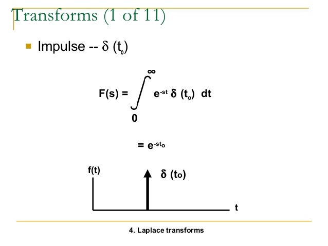 Laplace transforms