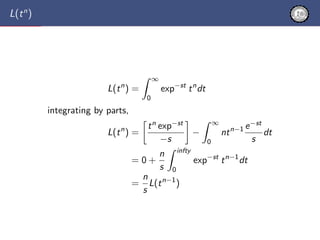 Laplace transforms and problems | PPT
