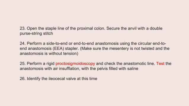 Laparoscopic Low Anterior resection.pptx | Digestive Disorders ...