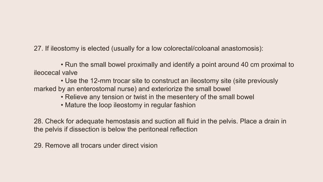 Laparoscopic Low Anterior resection.pptx | Digestive Disorders ...