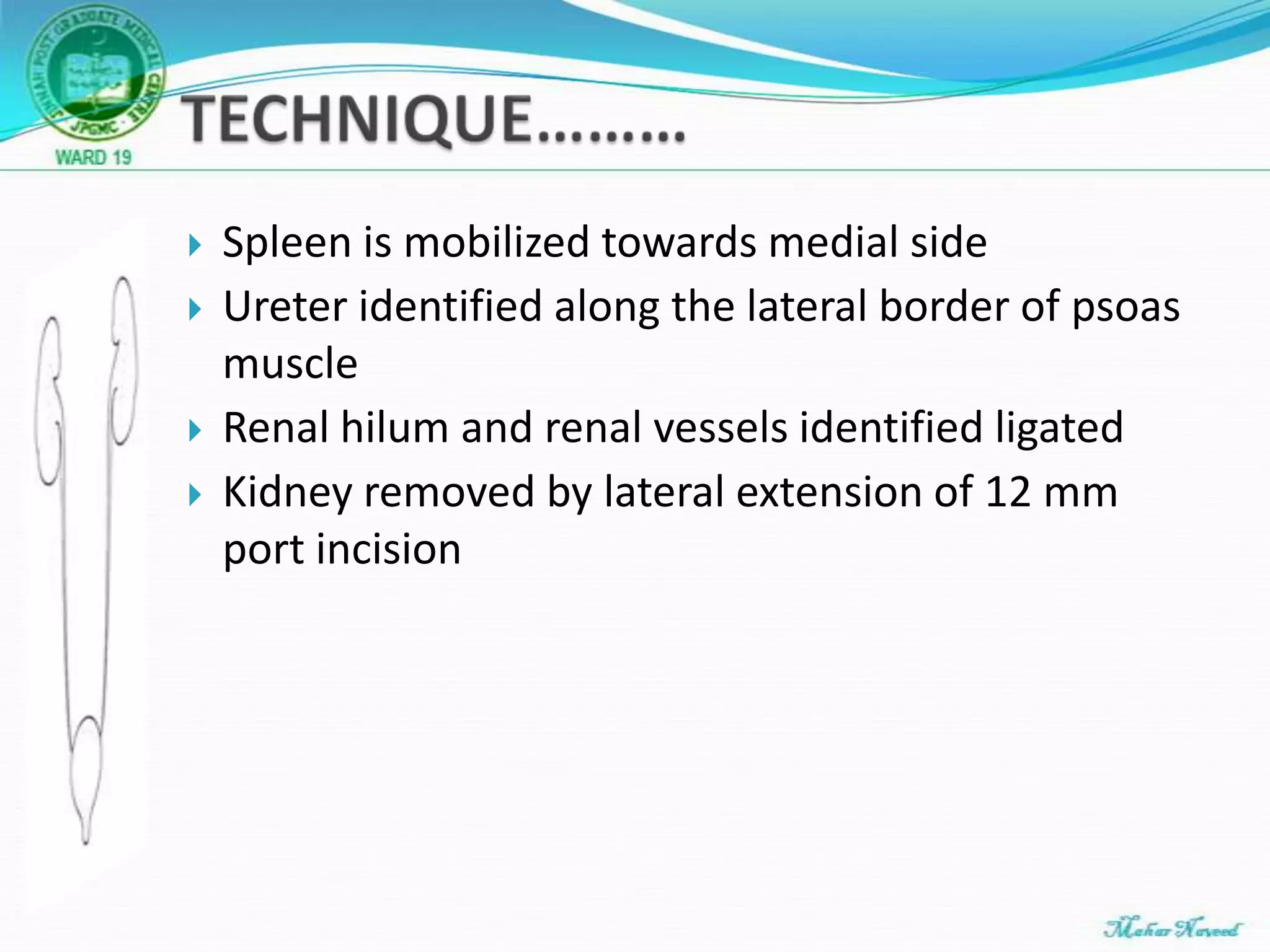 Lap nephrectomy case ppt | PPTX