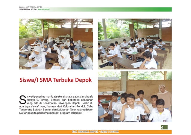 SMA Terbuka Negeri 5 Depok, Jawa Barat | PDF