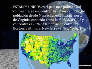 La población de américa OCTAVO | PPT