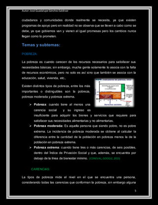 LA POBREZA EN MÉXICO | DOCX