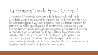 La época colonial | PPTX