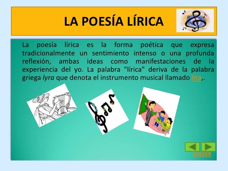 La poesía lírica