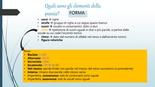 La poesia. Spiegazione per concetti | PPSX | Music | Entertainment