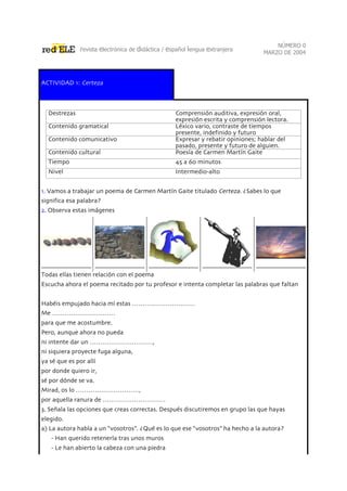 La poesía en la clase de ELE | PDF