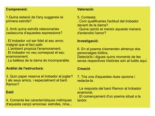 LA POESIA TROBADORESCA | PDF