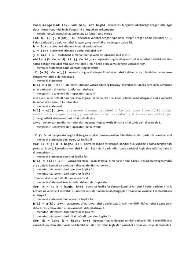 Lapopran praktikum struktur data pertemuan 3 Merge_Sort | DOCX