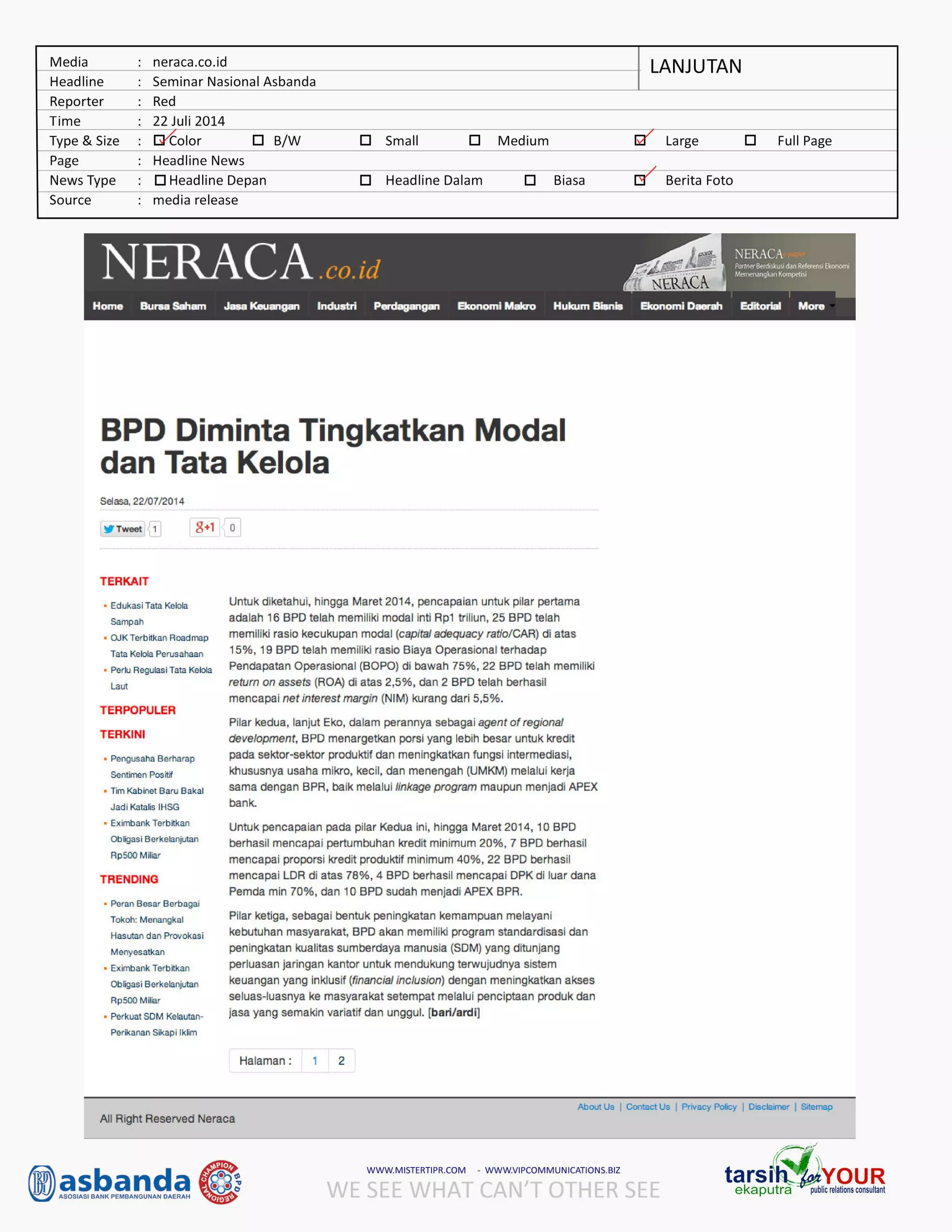 Seminar Nasional Asbanda 18 Juli 2014 | PDF