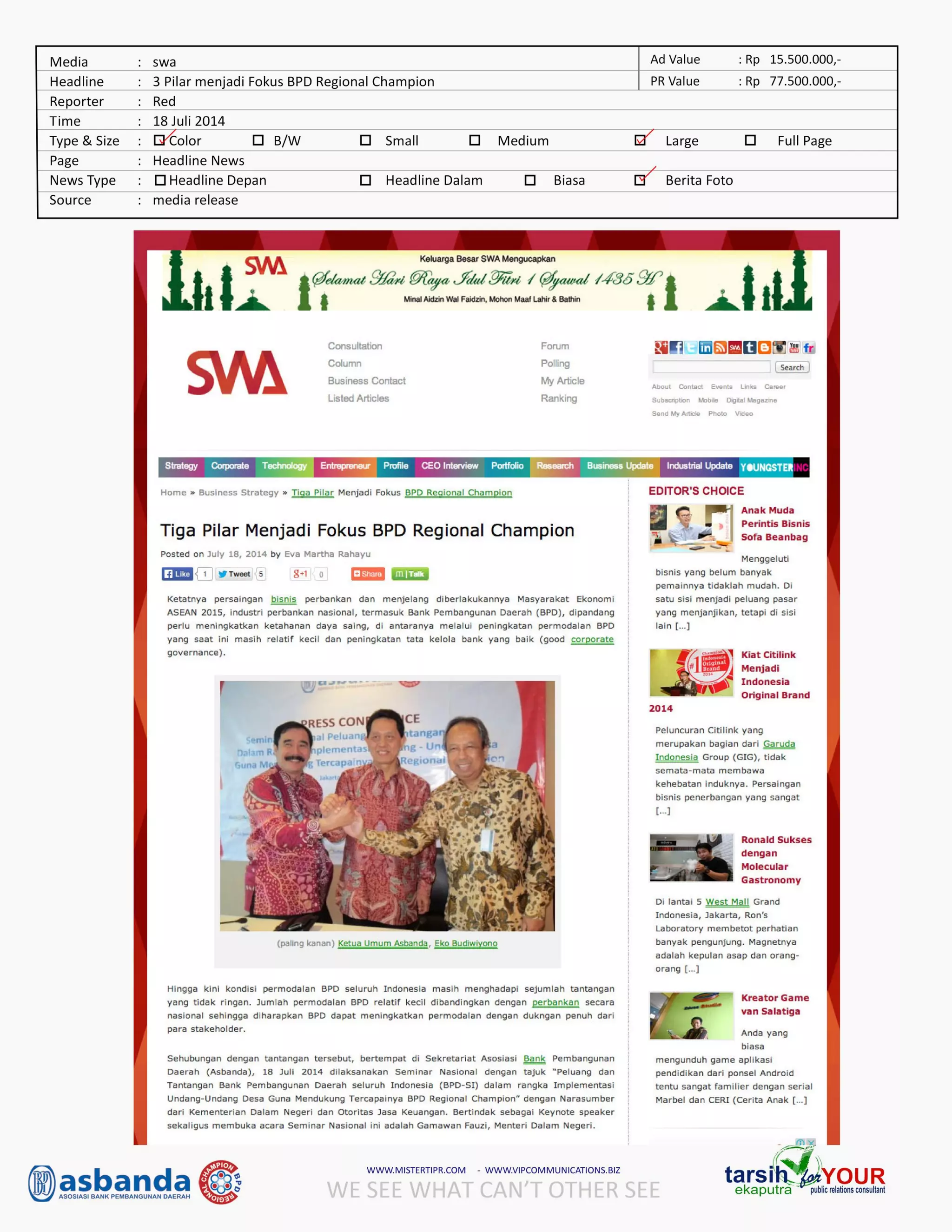 Seminar Nasional Asbanda 18 Juli 2014 | PDF