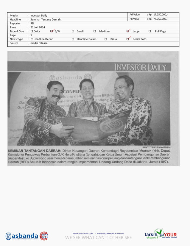 Seminar Nasional Asbanda 18 Juli 2014 | PDF