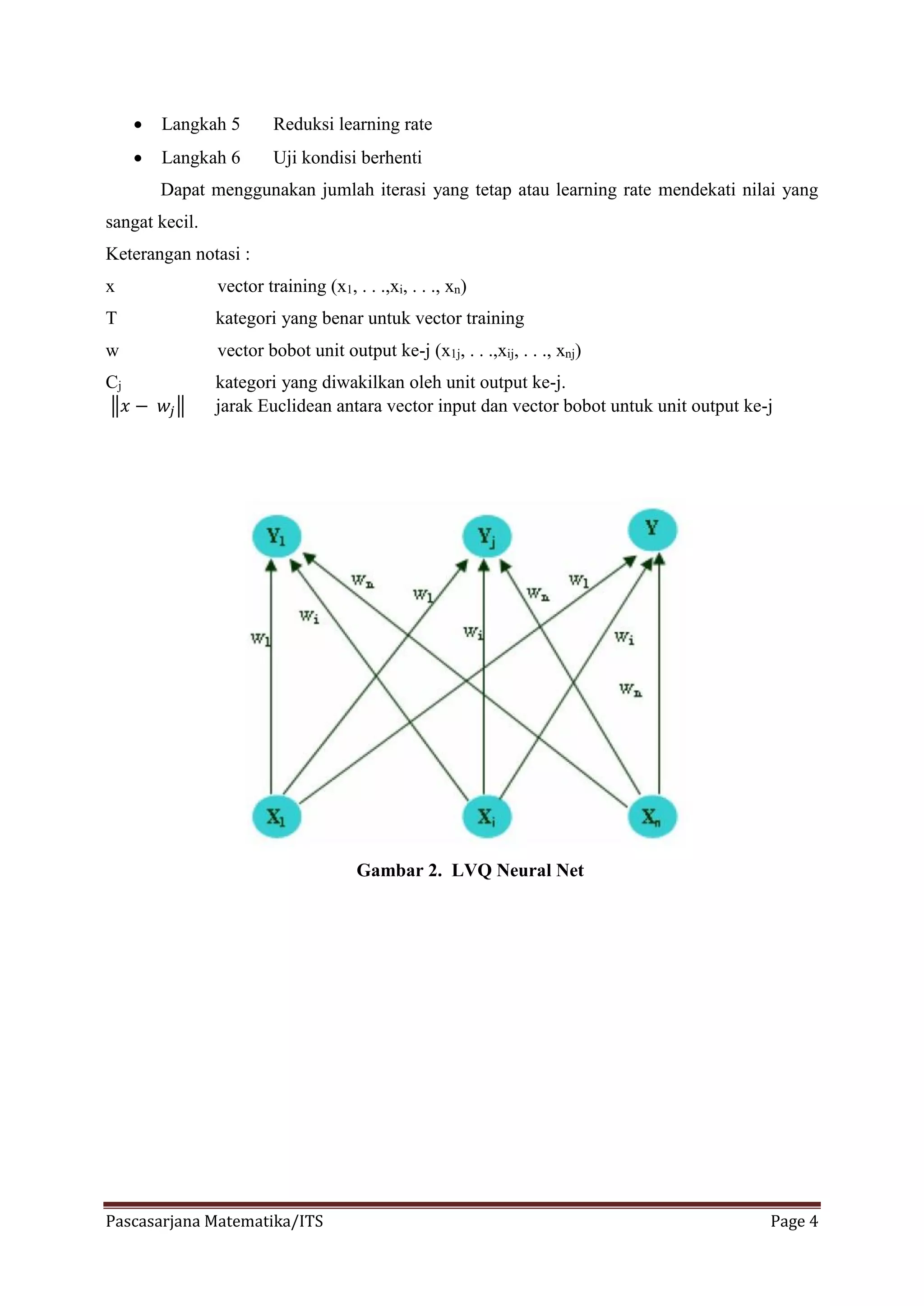 Kohonen Som Dan Learning Vector Quantization Lvq Pdf