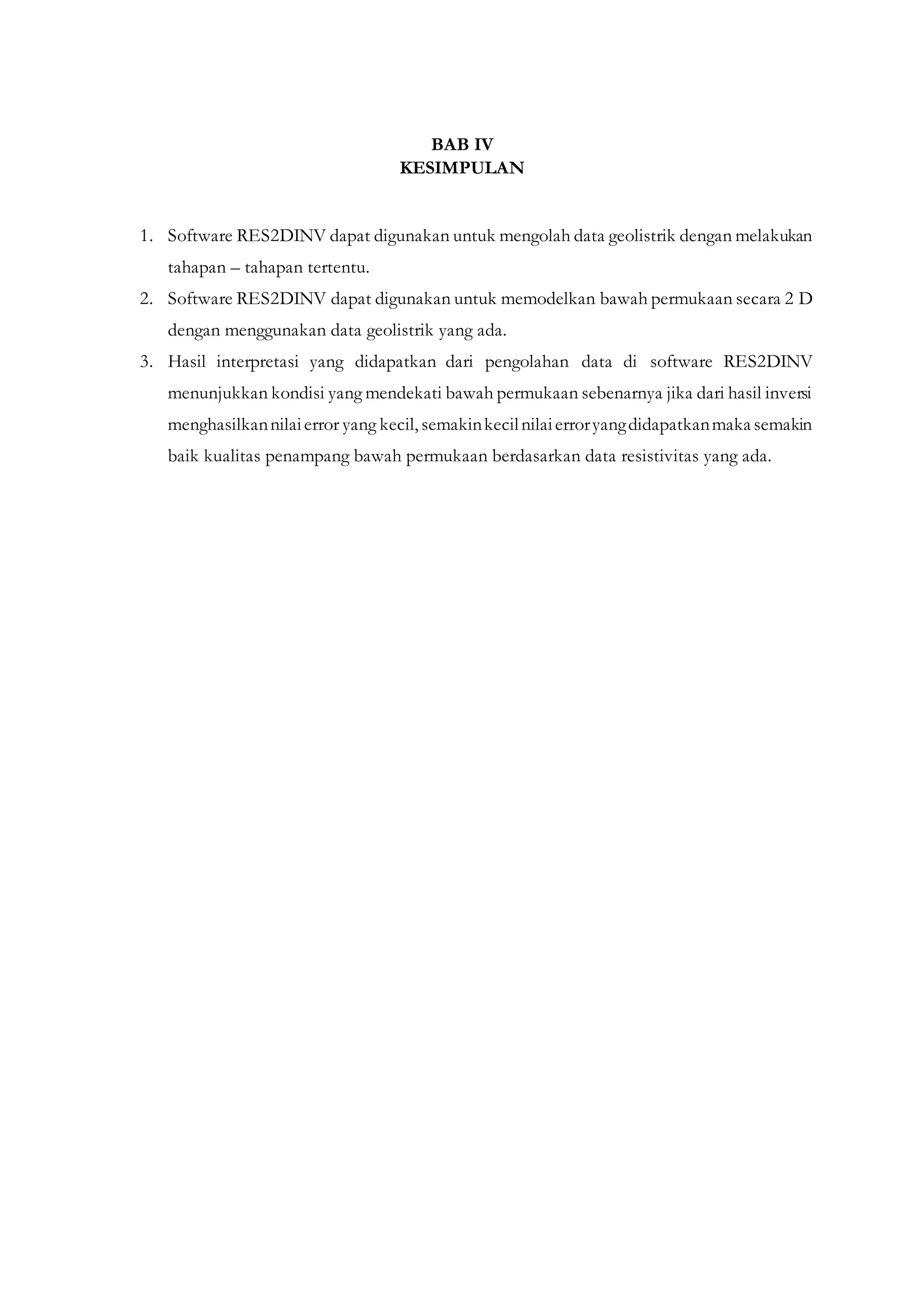 Pengolahan Data Resistivity dengan RES2DINV | DOCX