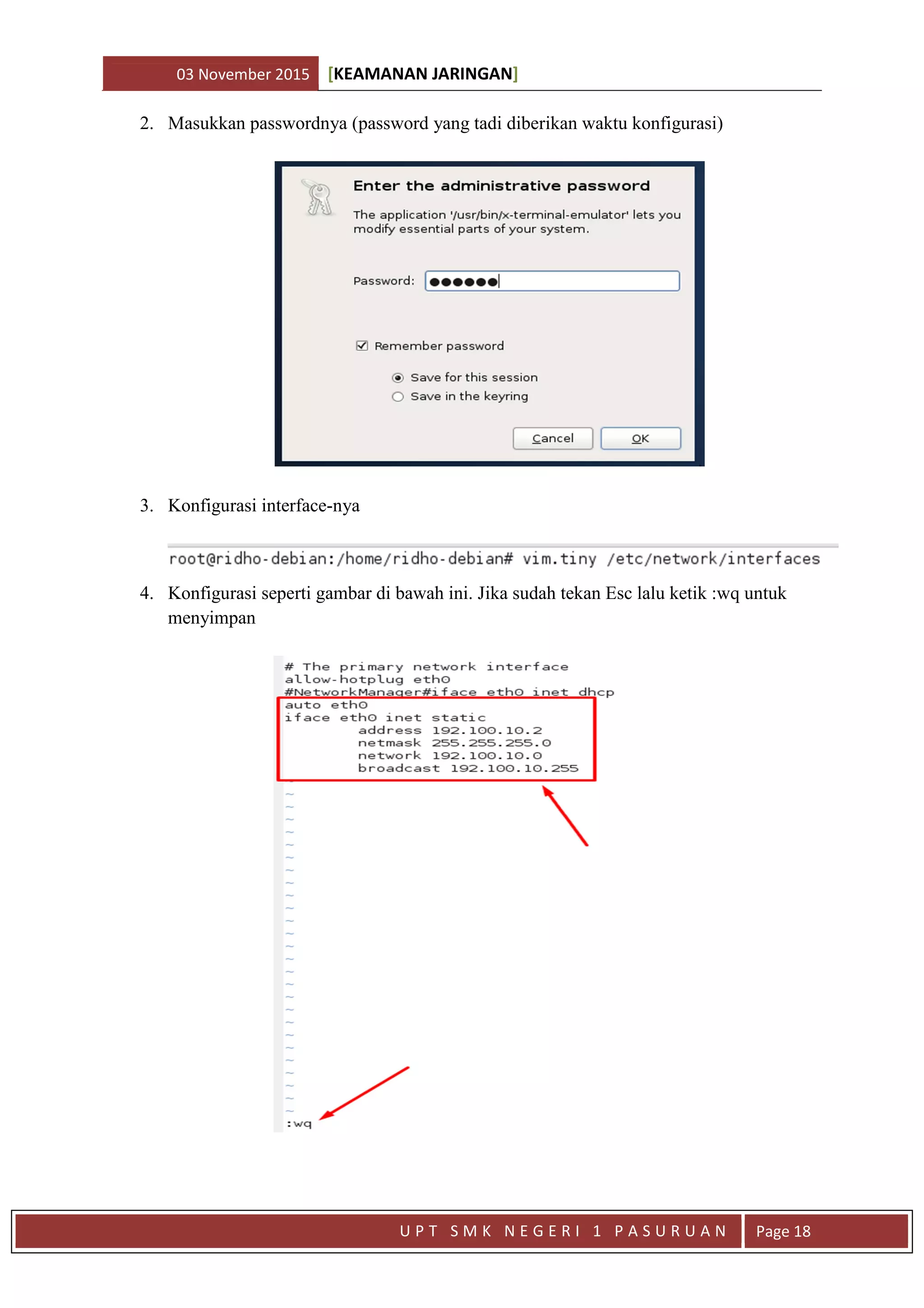 Instalasi Debian 6 (Squeeze) dan konfigurasi firewall via VirtualBox | PDF