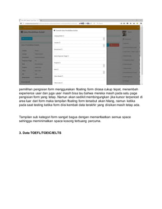 Laporan web sistem informasi | DOCX