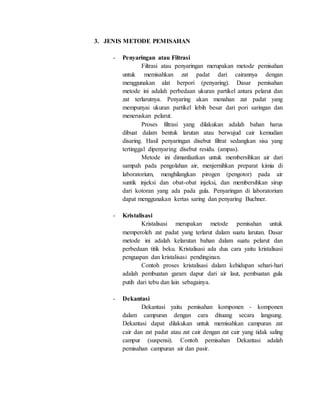 Laporan Pemisahan Campuran | DOCX