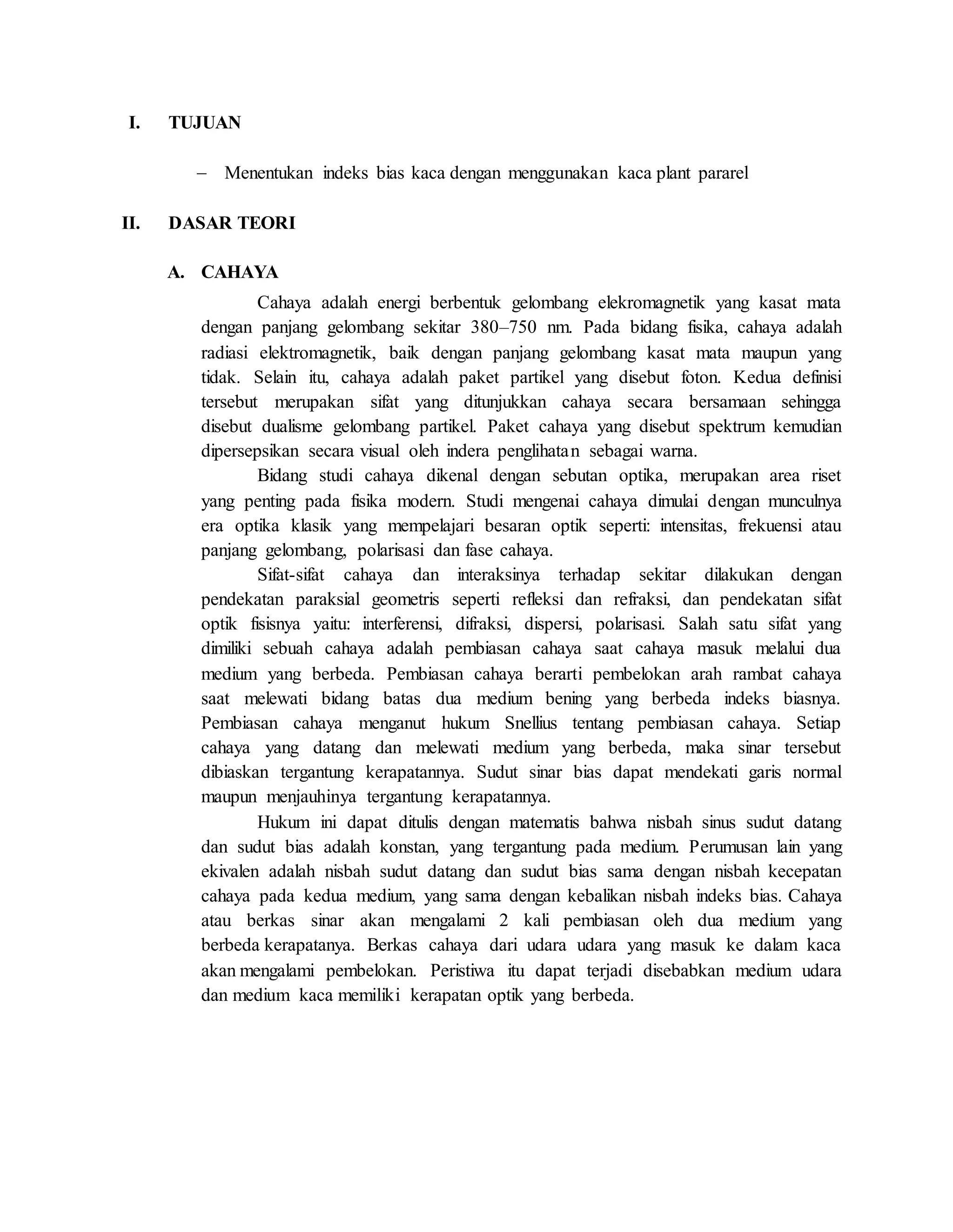 Laporan - Indek Bias | DOCX