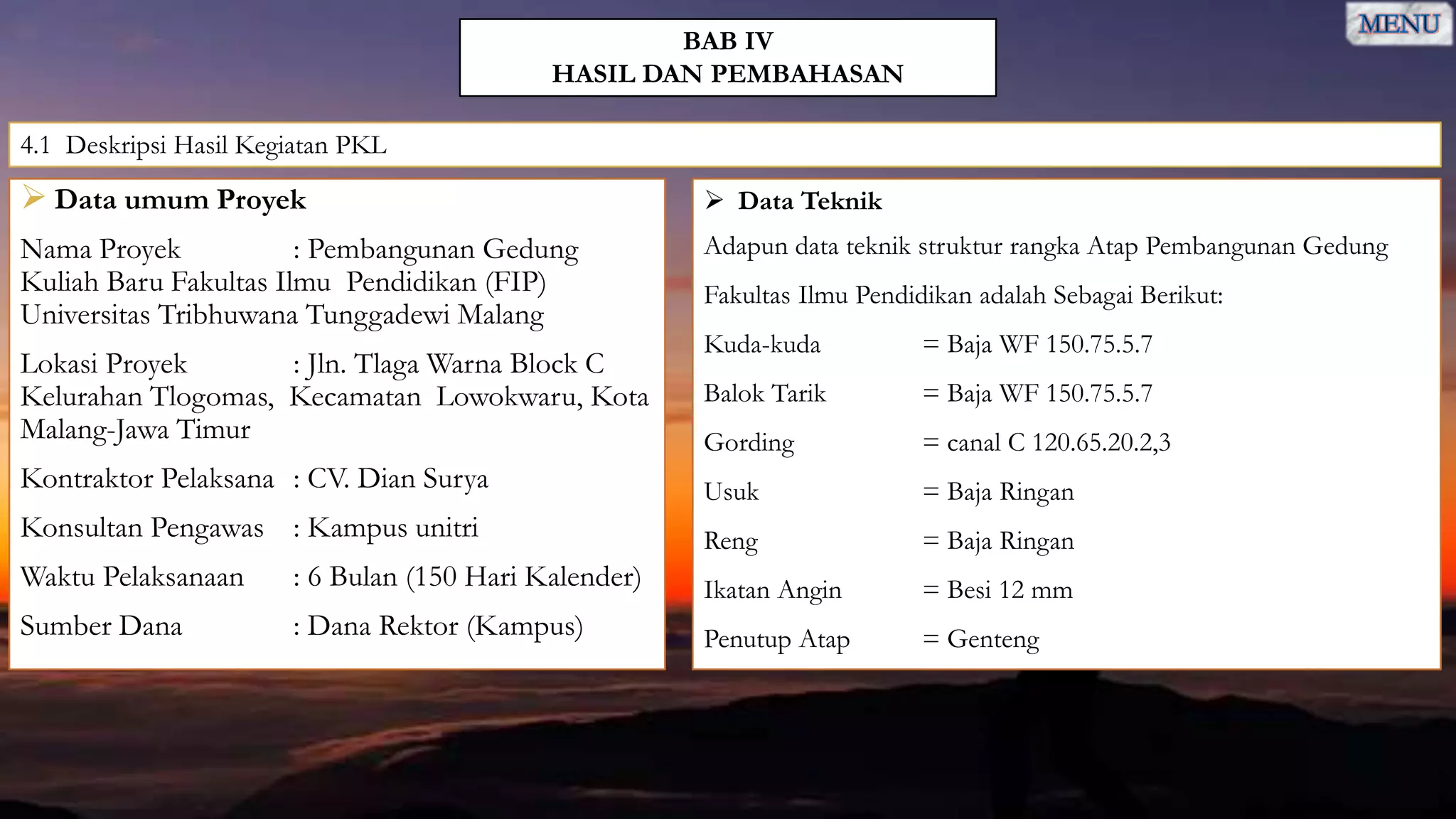LAPORAN PKL STRUKTUR KUDA-KUDA BAJA WF | PPTX