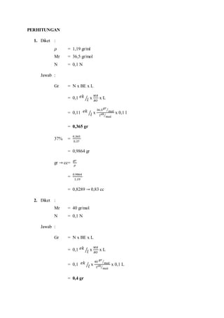 Titrasi Balik bu yuni | PDF