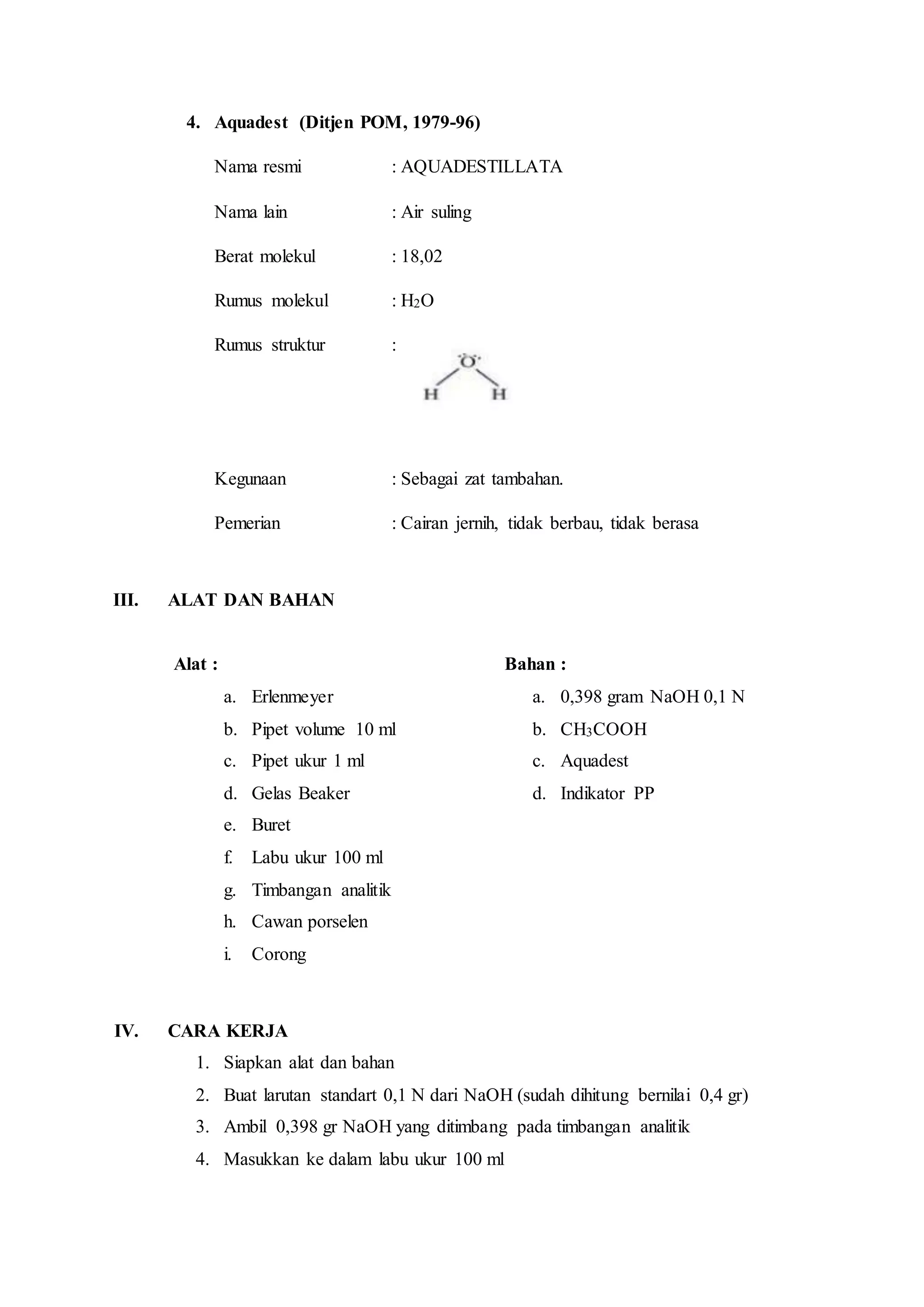 Laporan alkalimetri bu yuni | DOCX