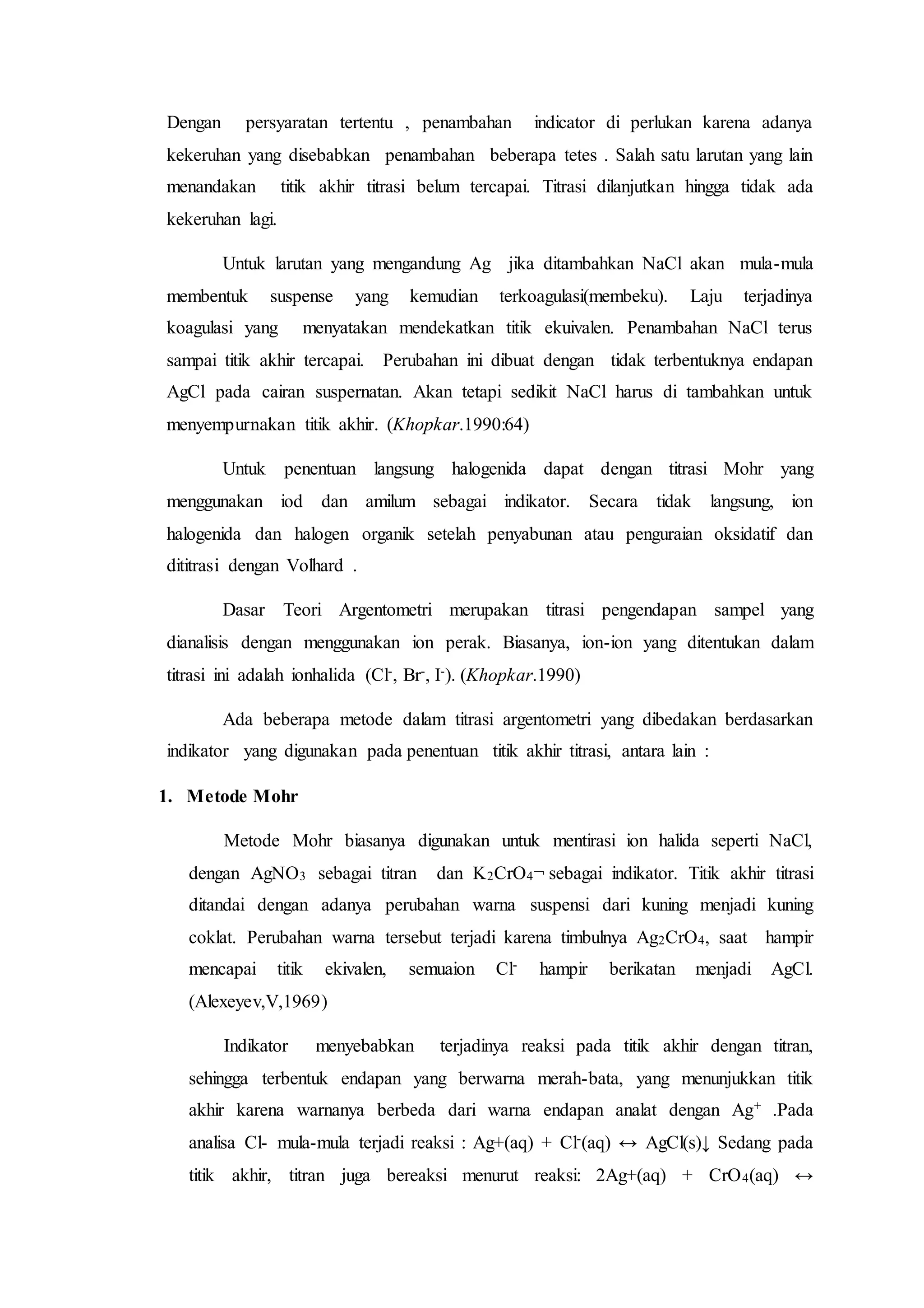 Argentometri adalah | DOCX