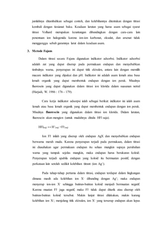 Argentometri adalah | DOCX