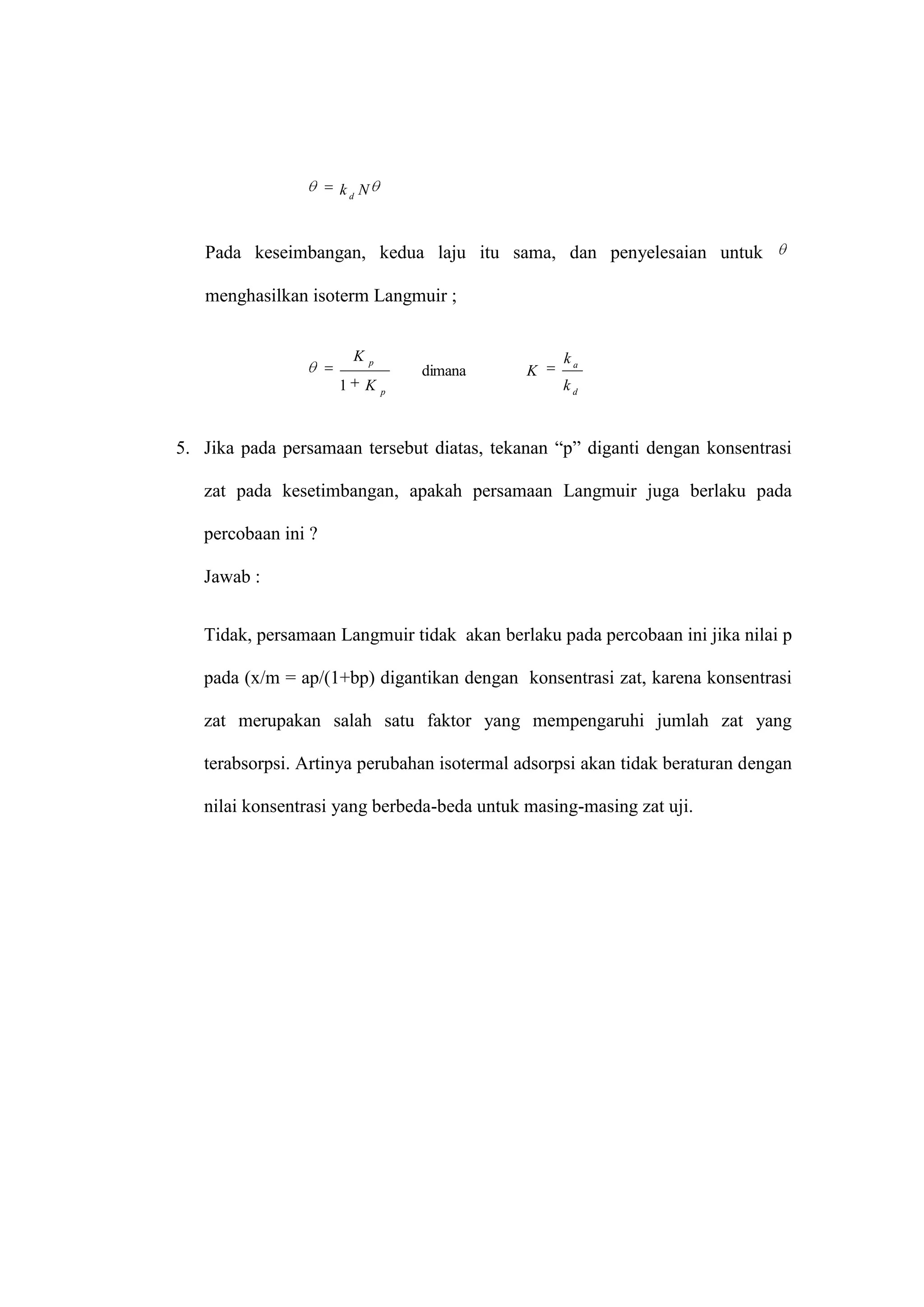 Laporan praktikum kesetimbangan kimia | DOCX