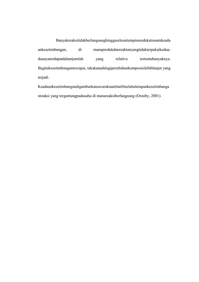 Laporan praktikum kesetimbangan kimia | DOCX