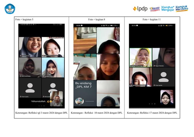 Contoh Laporan Bulanan Kampus Mengajar Angkatan 7 | PDF