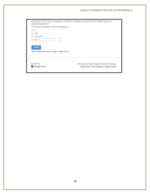 Laporan kajian-penggunaan-web-2.0 | PDF