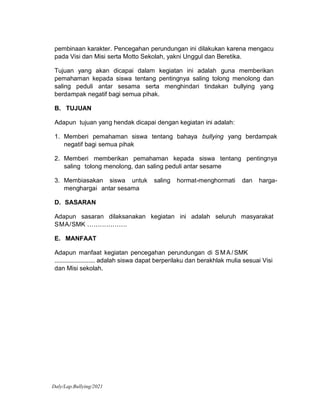 Laporan kegiatan-pencegahan-perundungan | PDF