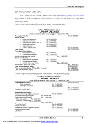 Laporan keuangan | PDF