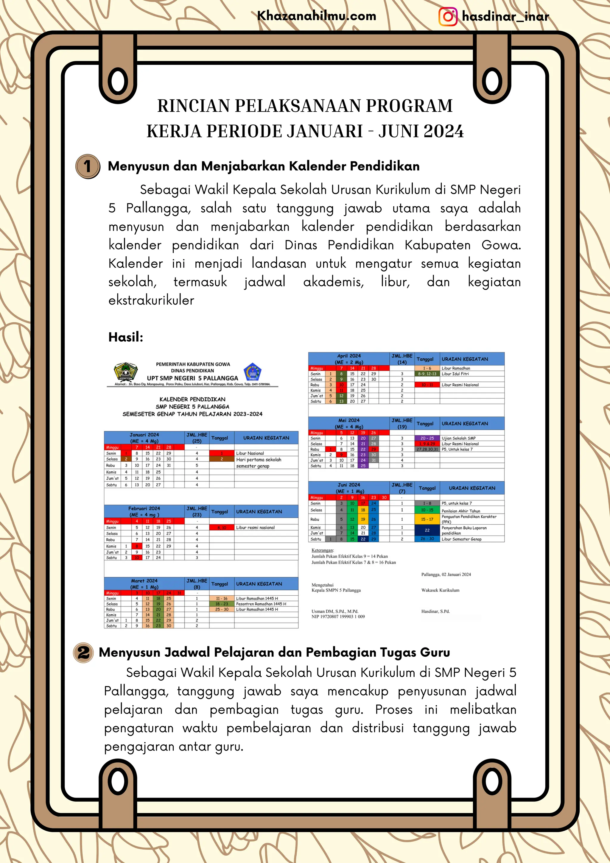 contoh Laporan program waka Kurikulum.pdf